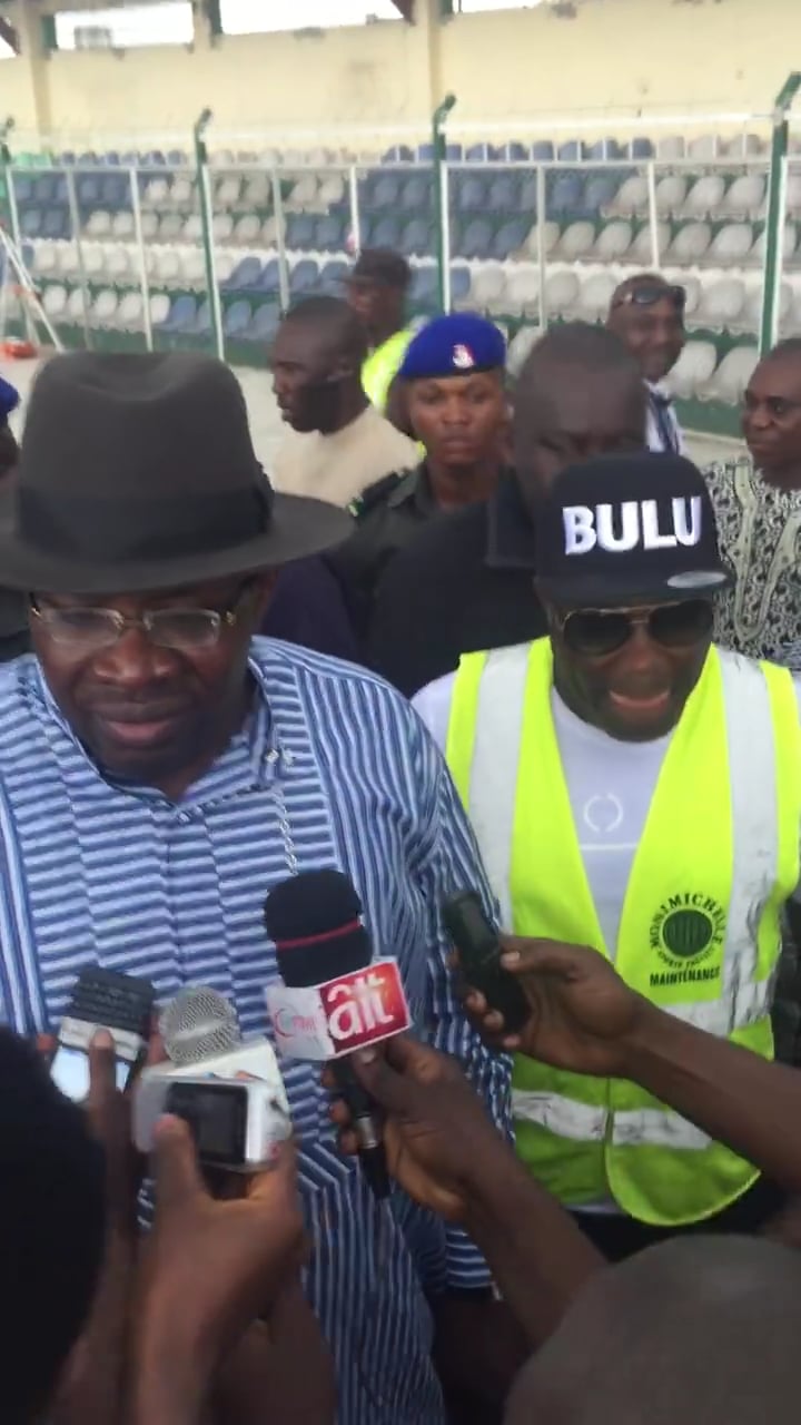 Bayelsa State governor, Seriake Dickson visit Samson Siasia Stadium ...