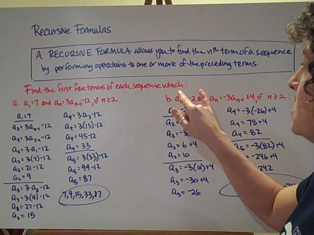 A7-8 Recursive Formulas on Vimeo