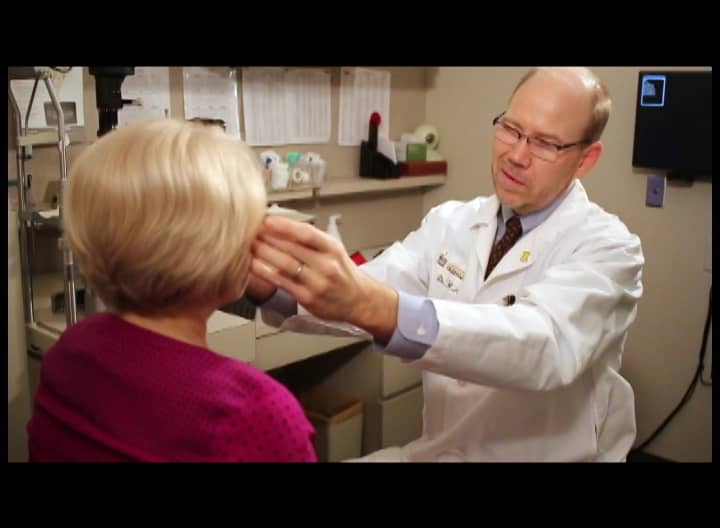 Hertel measurement / Hertel exophthalmometer on Vimeo