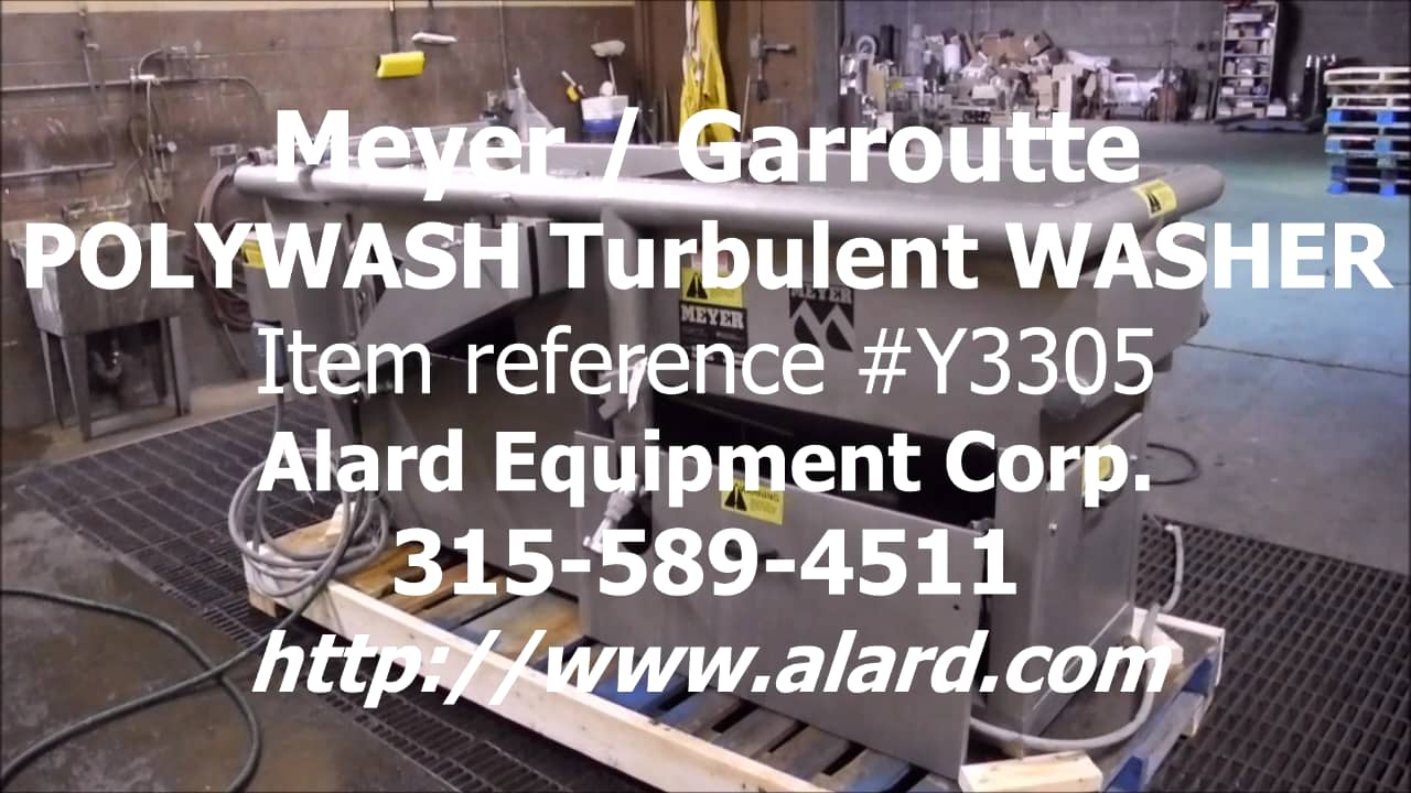 Meyer Polywash TURBULENT FLOW VEGETABLE WASHER, Y3305 on Vimeo