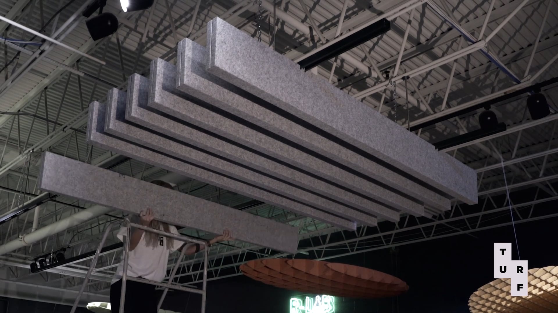 Slab Baffle Installation on Vimeo