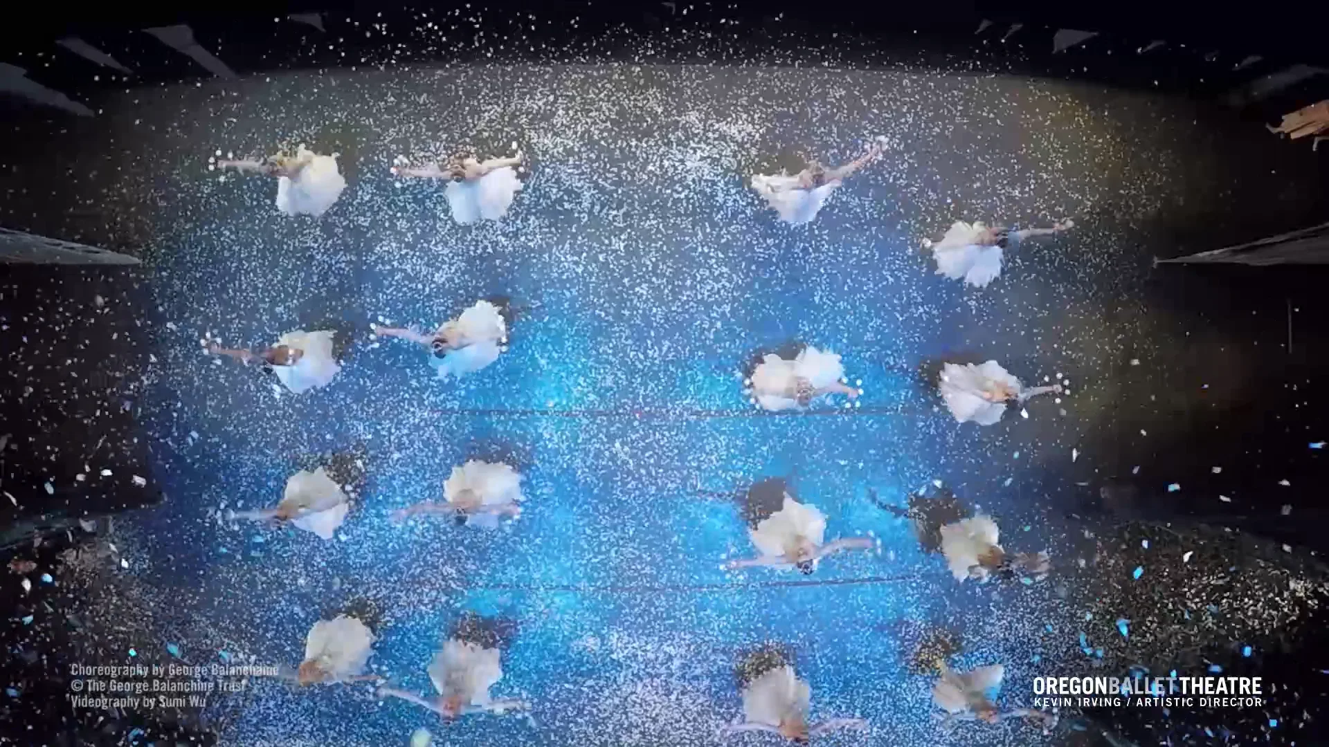 Nutcracker Snow From Above - Oregon Ballet Theatre