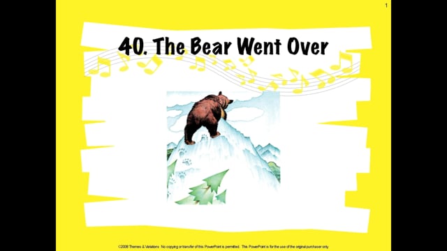 The Bear Went Over the Mountain | MusicplayOnline