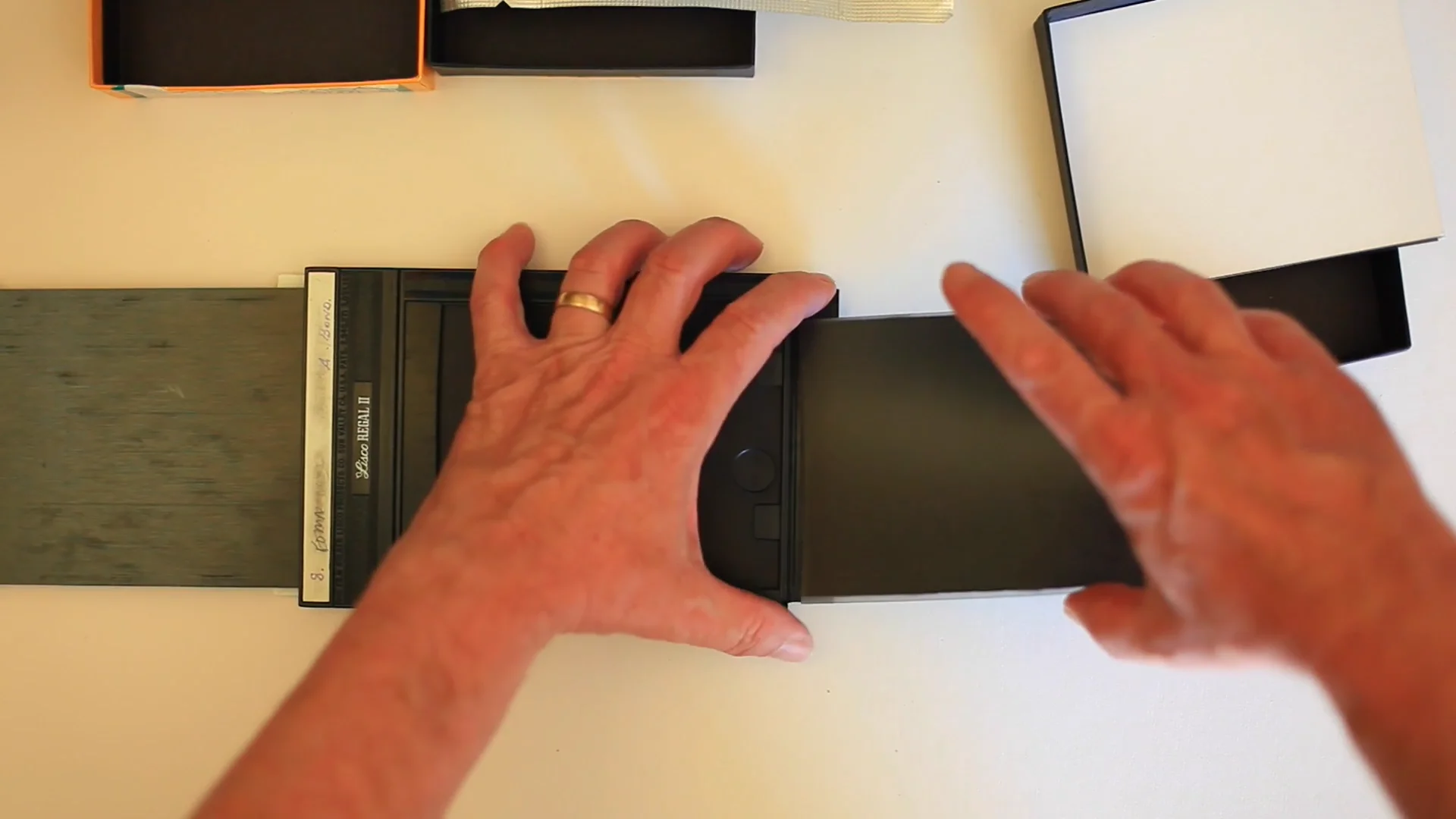 Loading Sheet Film Double Darks 4x5 • Alex Bond on Vimeo