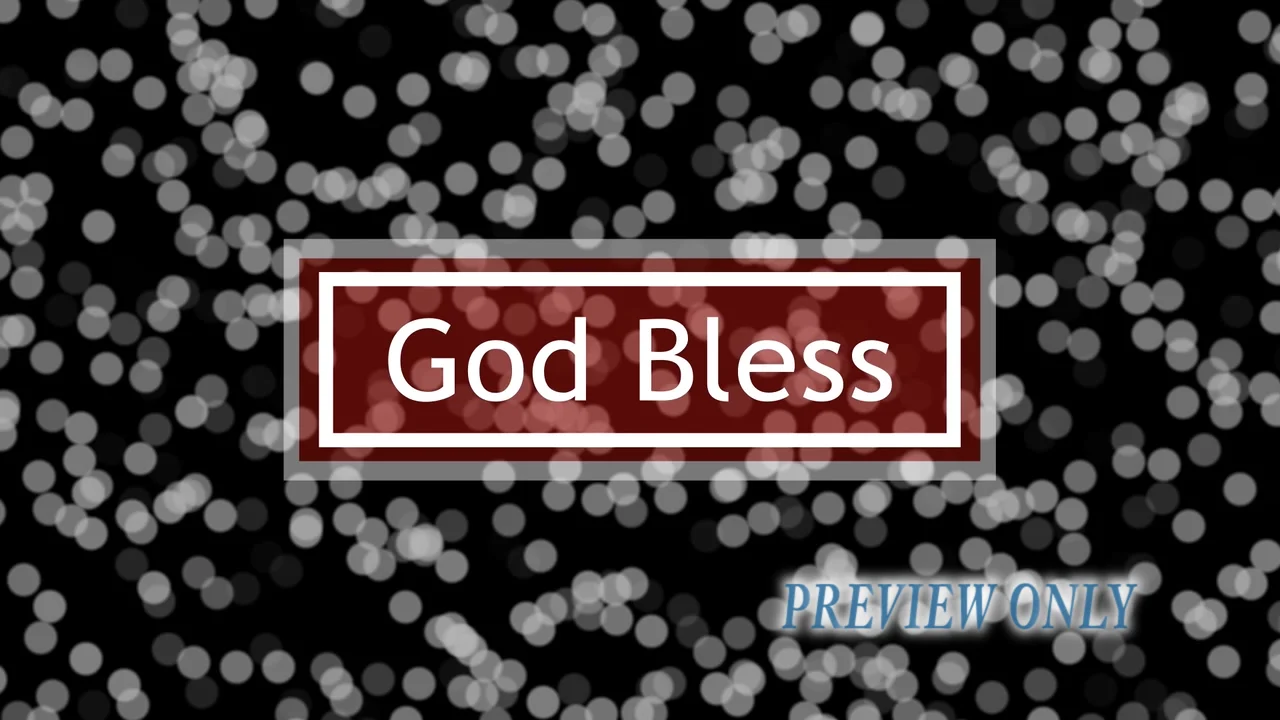 God Bless Text Church Background on Vimeo