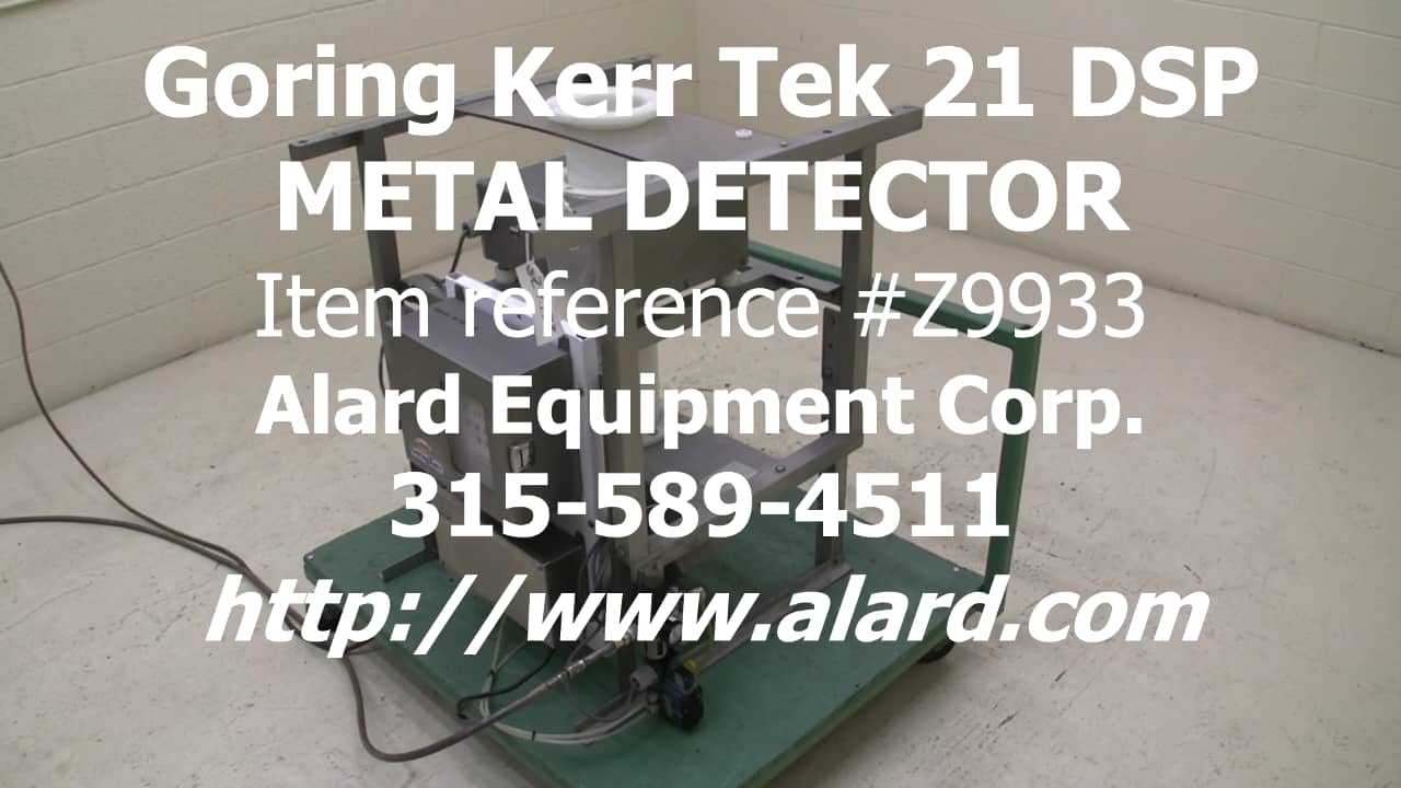 Goring Kerr TEK21 DSP Digital, Drop Thru Metal Detector with Reject ...