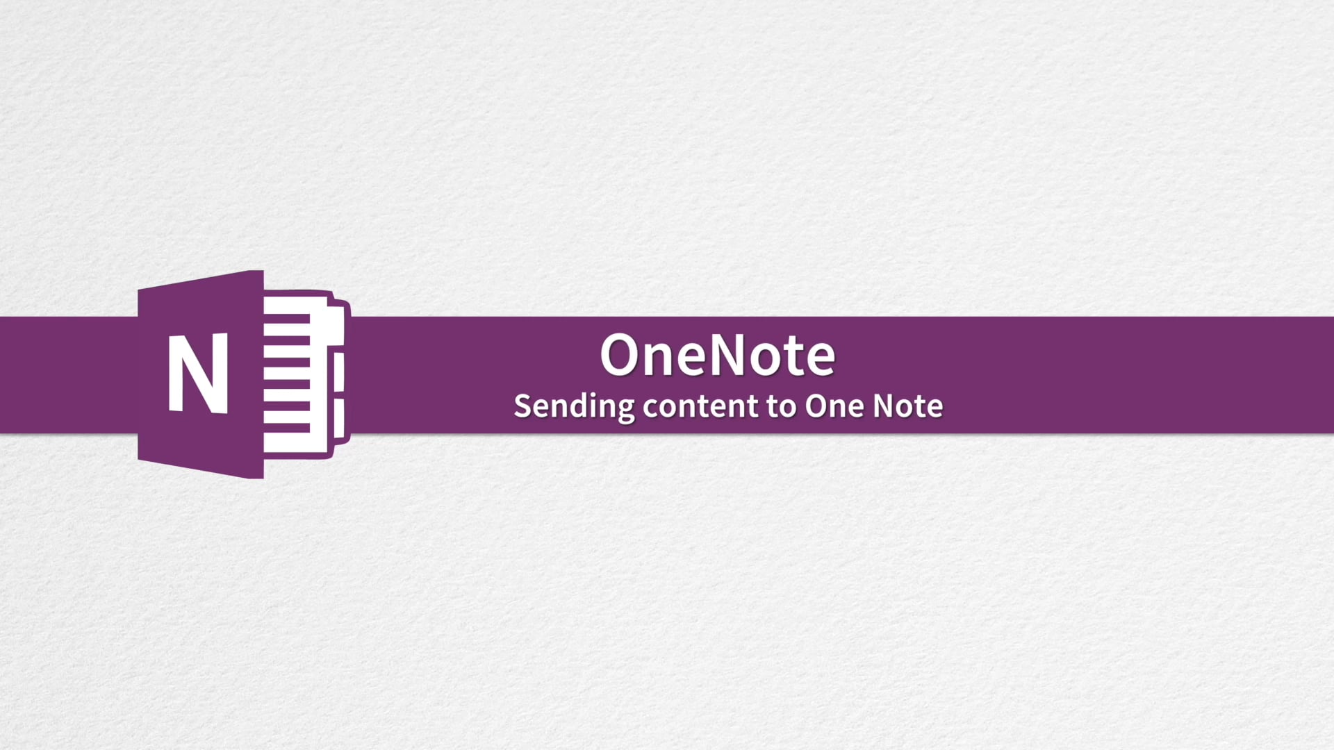 OneNote 2.1.1 Sending content to One Note on Vimeo
