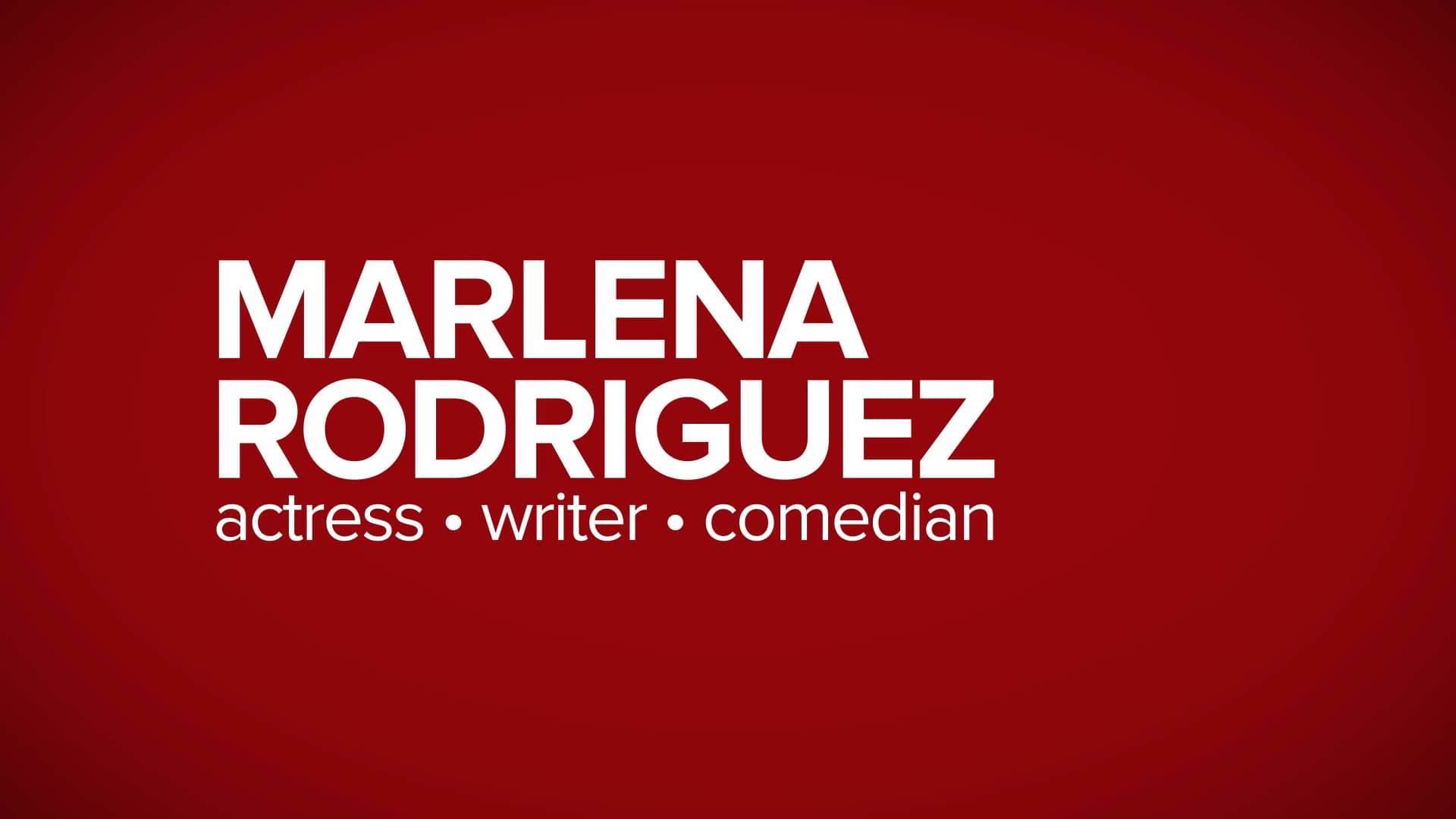 Marlena Rodriguez Reel on Vimeo