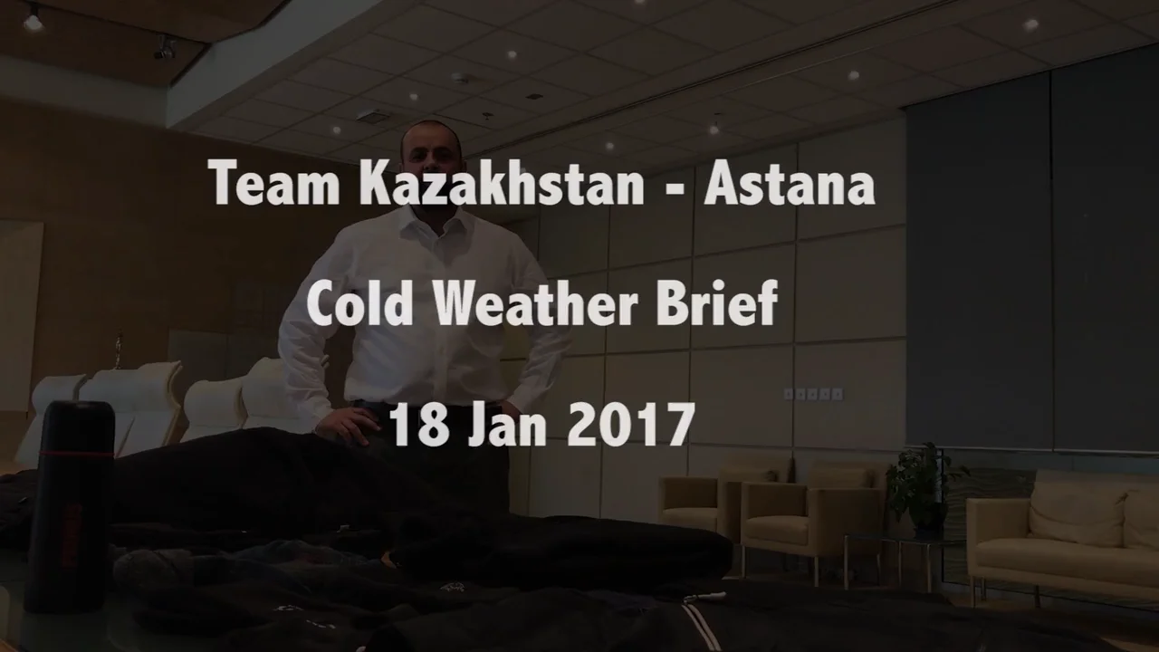 Pre-deployment Cold Weather Brief - Astana Peace Talks, 18th January ...
