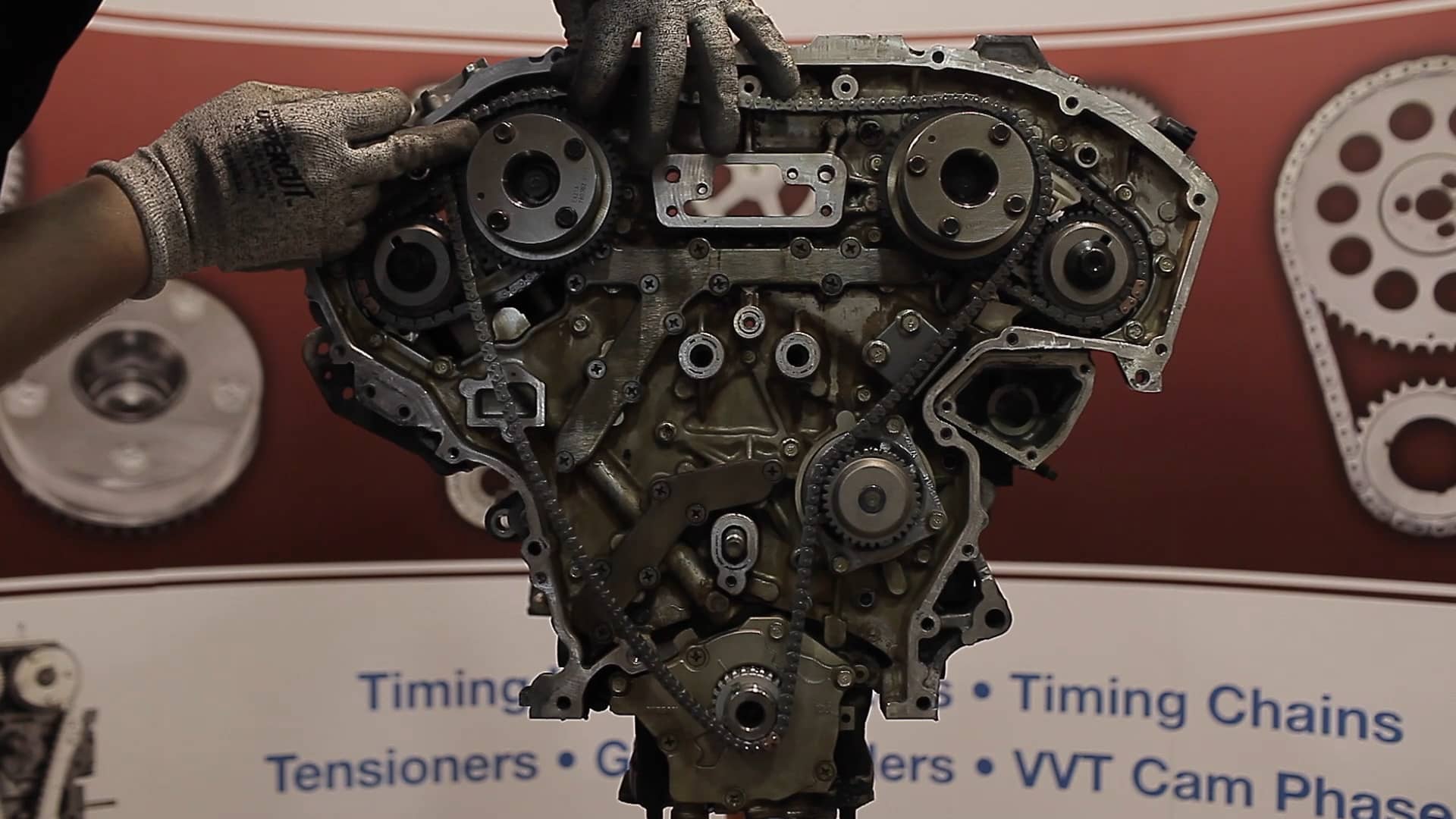 Nissan 3.5L Timing Replacement (Cloyes 9-0720S) on Vimeo