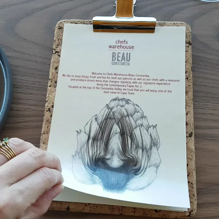 Chefs Warehouse at Beau Constantia Menu on Vimeo