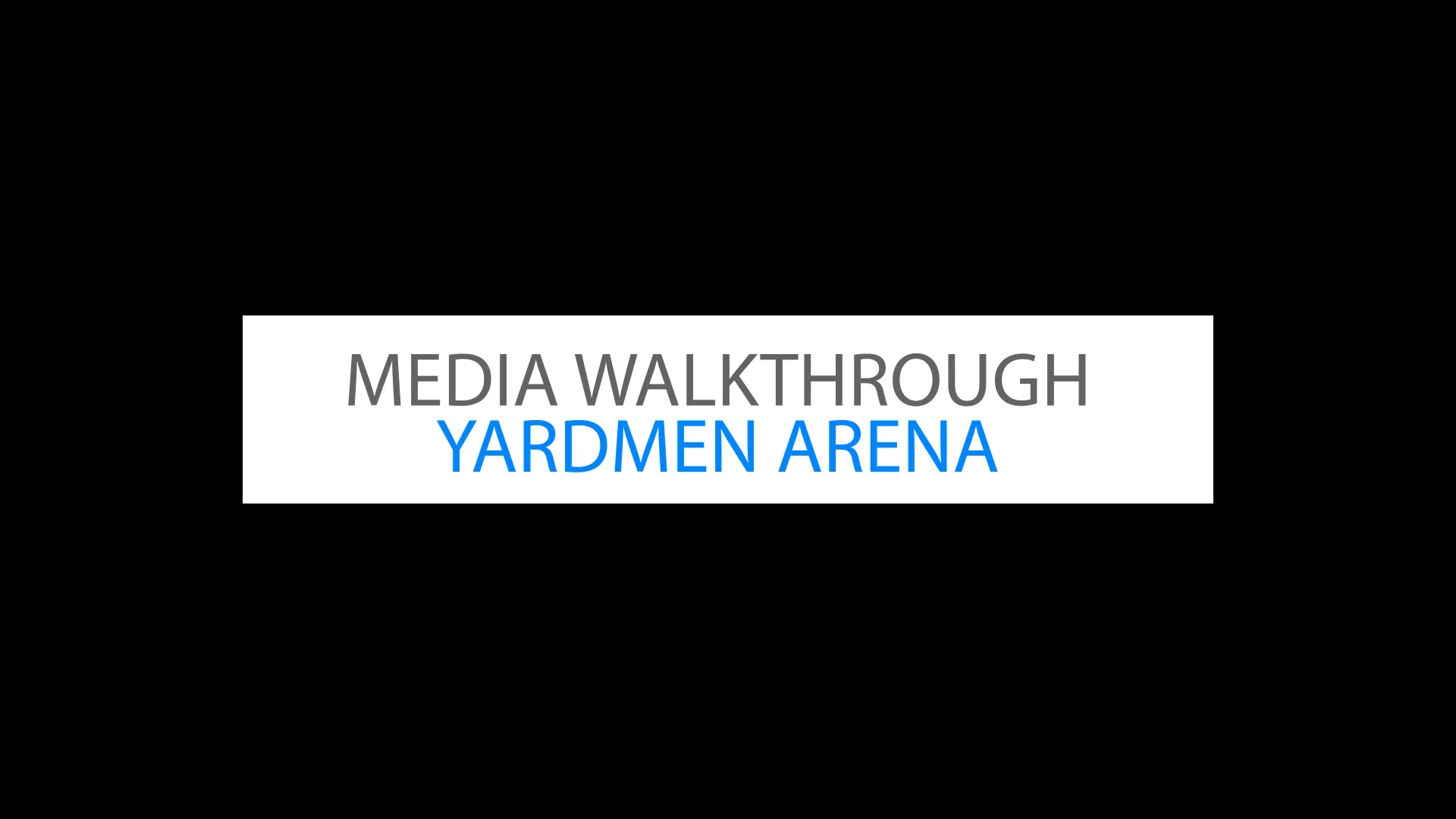 Media Day: Walk Through of the Yardmen Arena on Vimeo