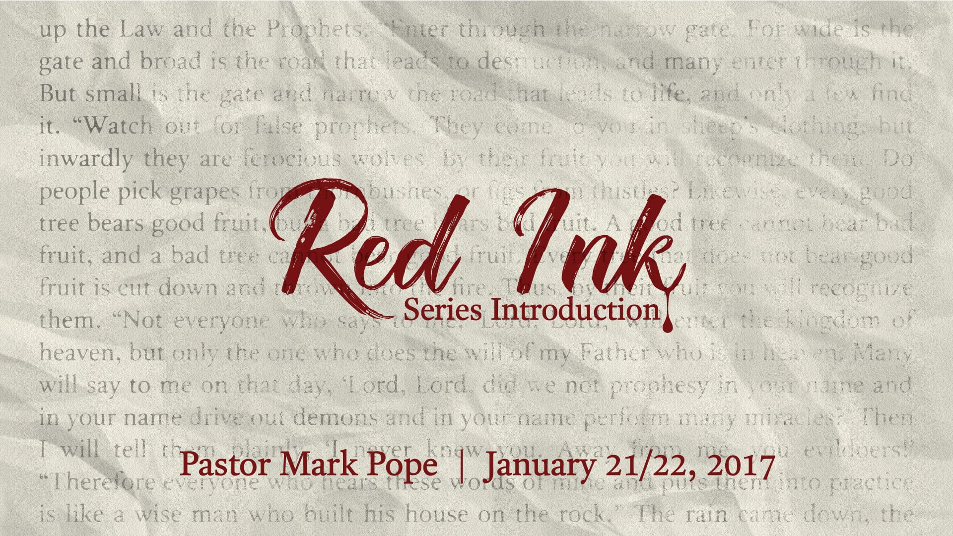 Red Ink: Series Introduction on Vimeo