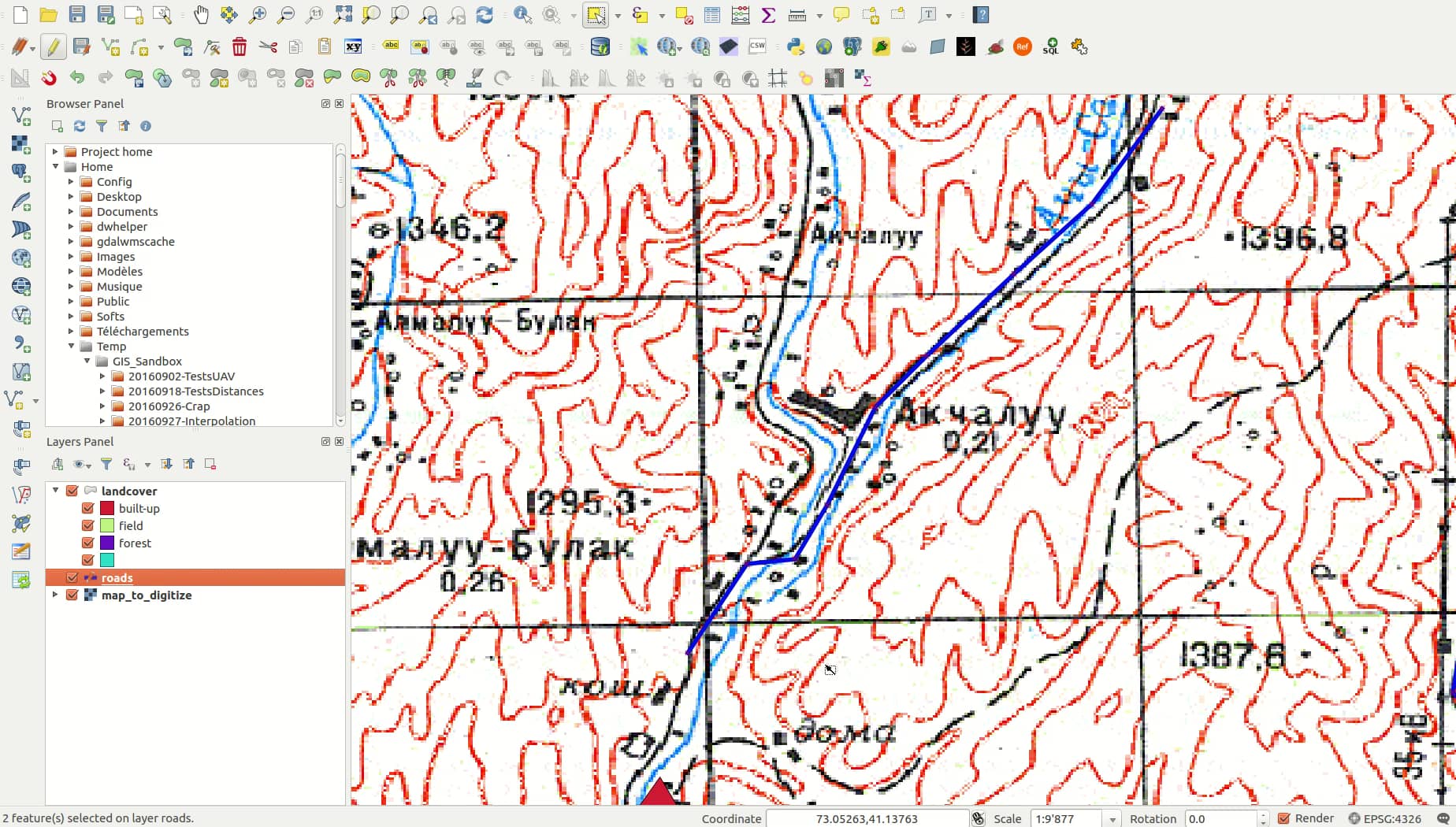 QGIS: merge features tool on Vimeo