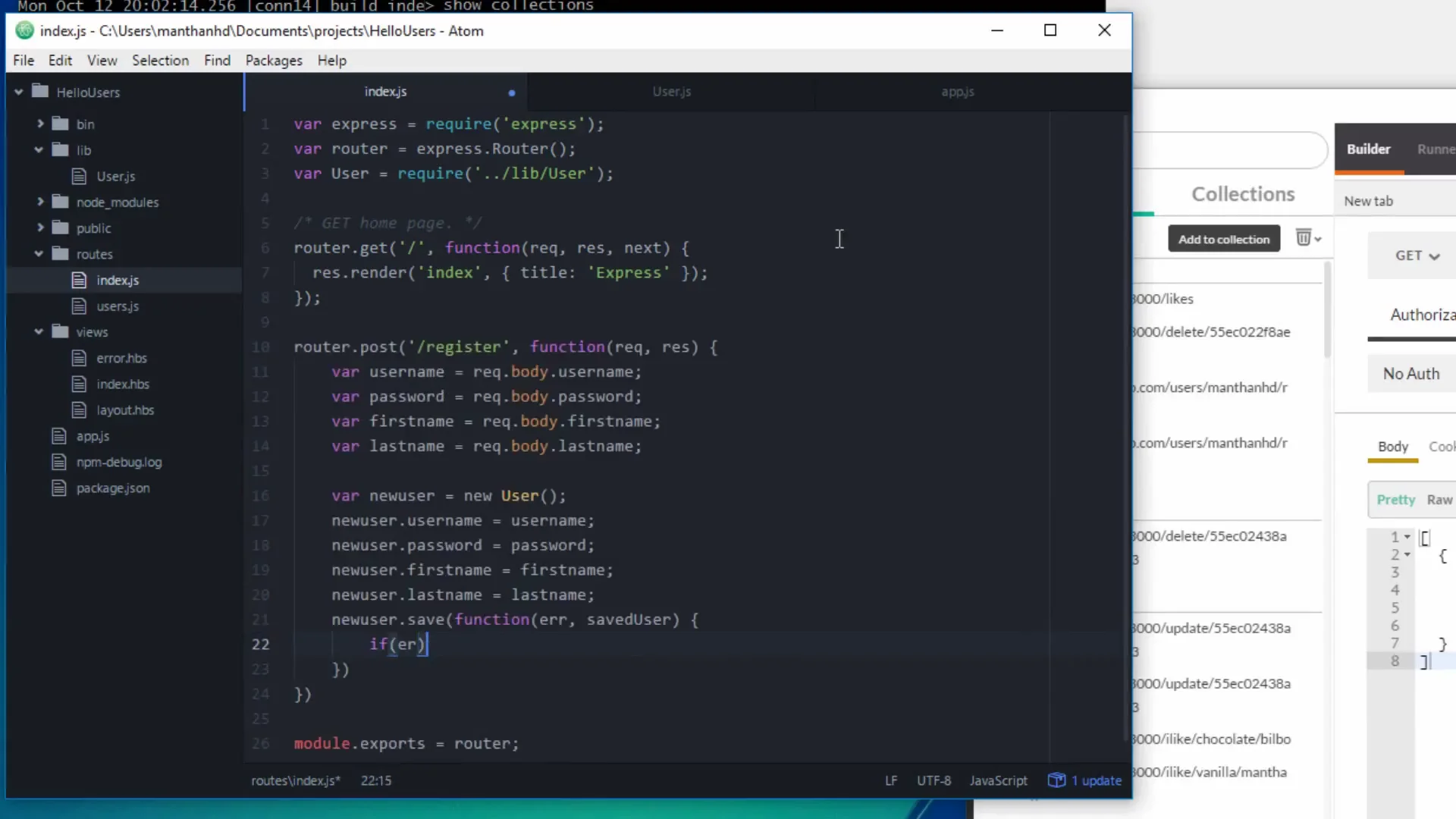 Simple login using MongoDB Node.js Tutorial