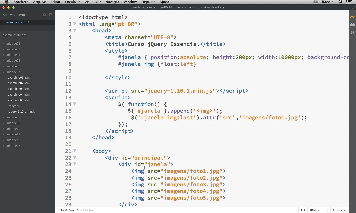 jquery un07 ex05 on Vimeo