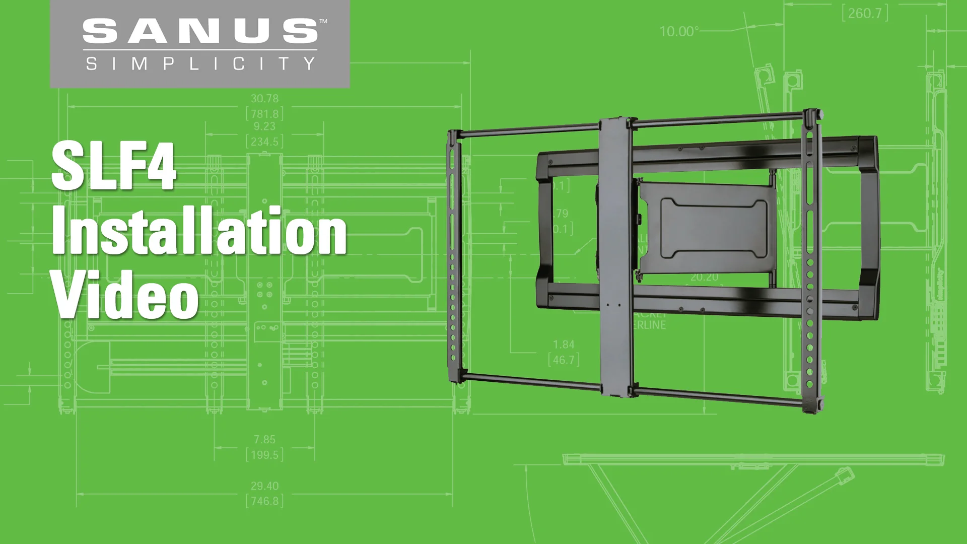 SANUS Simplicity SLF4 Installation Video