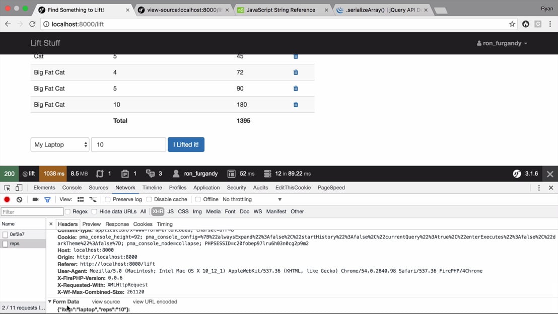 Posting To The Api Endpoint Javascript For Php Geeks Symfonycasts