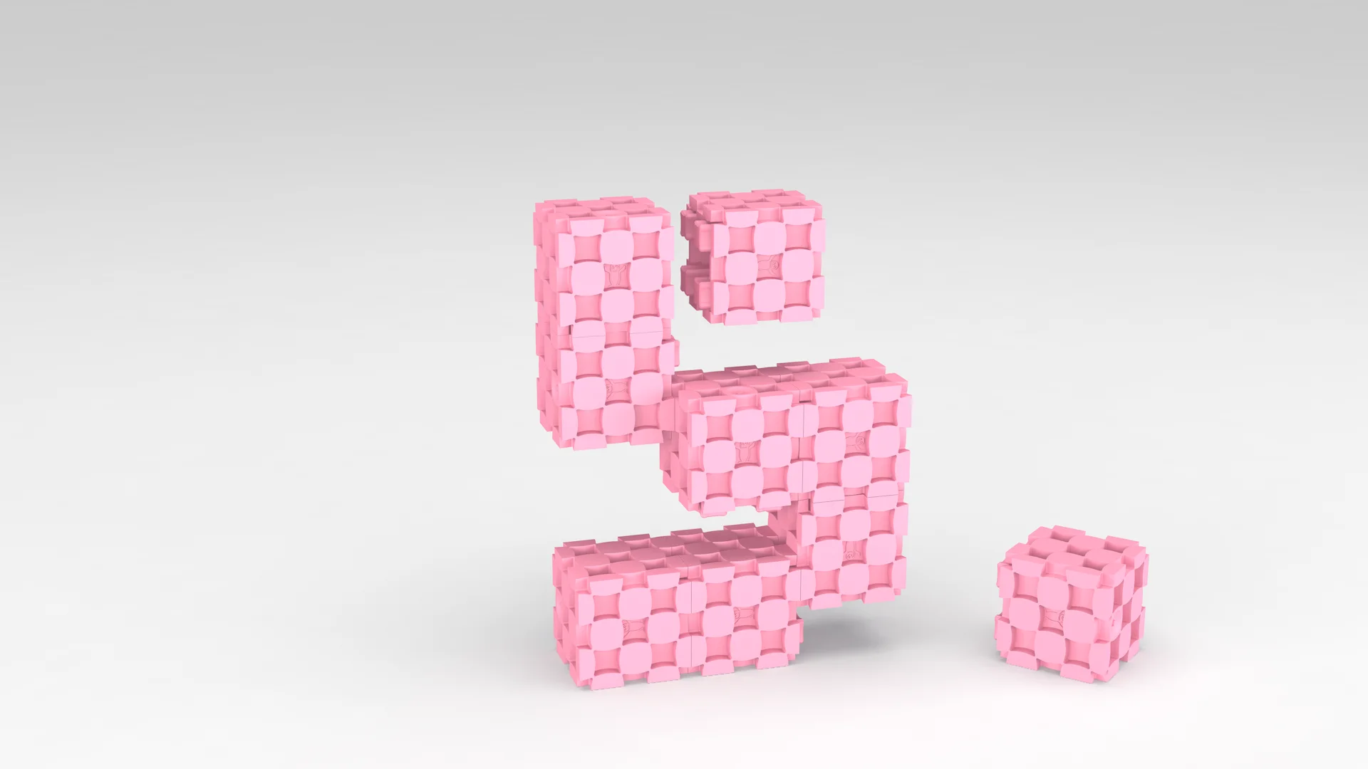 Number 4 Four - Made with Lini cube, the Most Versatile Building Block ...