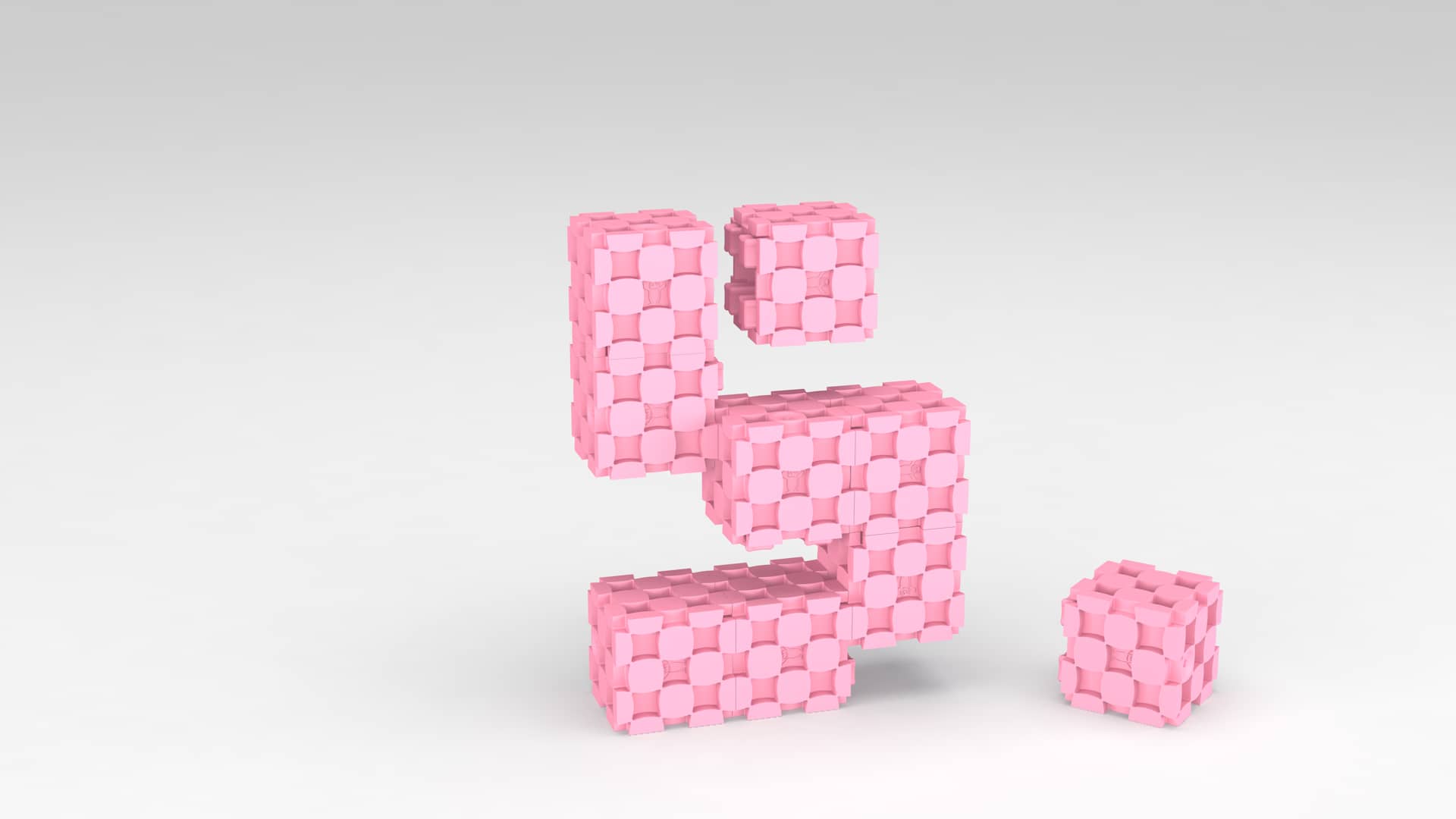 Number 4 Four - Made with Lini cube, the Most Versatile Building Block ...