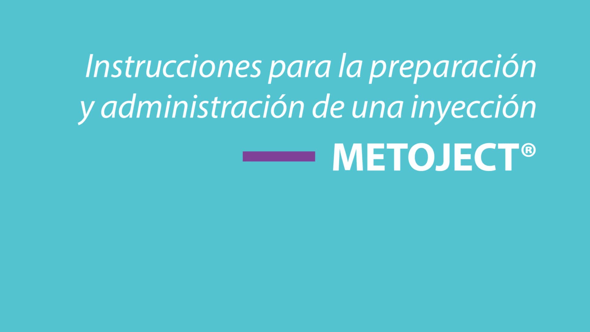 Instrucciones para la administración de Metoject® (Metotrexato) on Vimeo