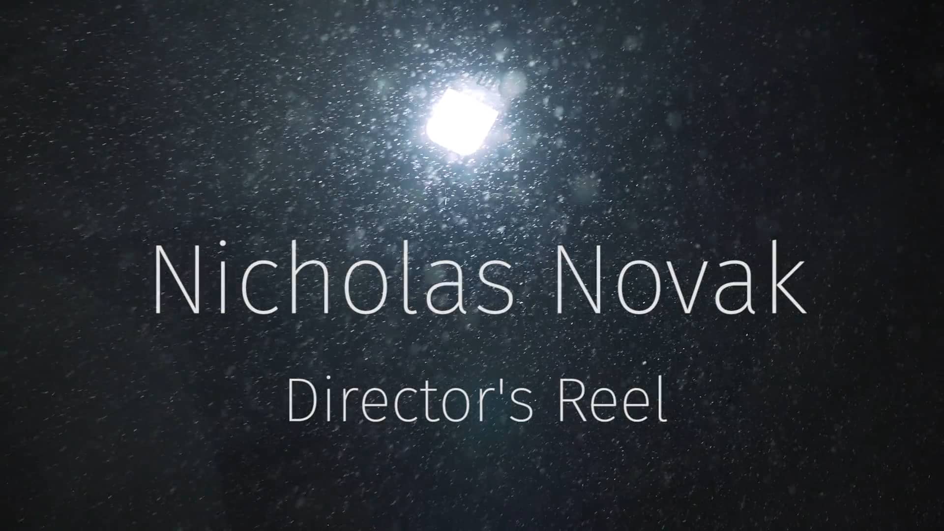 Nicholas Novak Spring 2017 Directors Reel on Vimeo