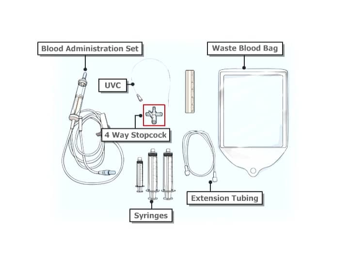 Double Volume Exchange Transfusion Set Up on Vimeo