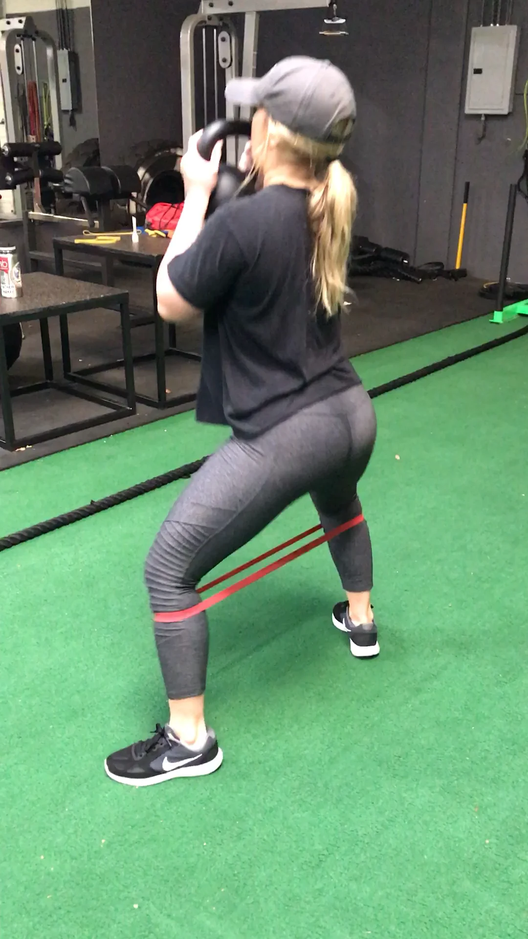 Banded Weighted Sumo Squats on Vimeo