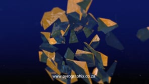 Pyro Media — Crystal Animated Logo Build from Pyro Graphix on...