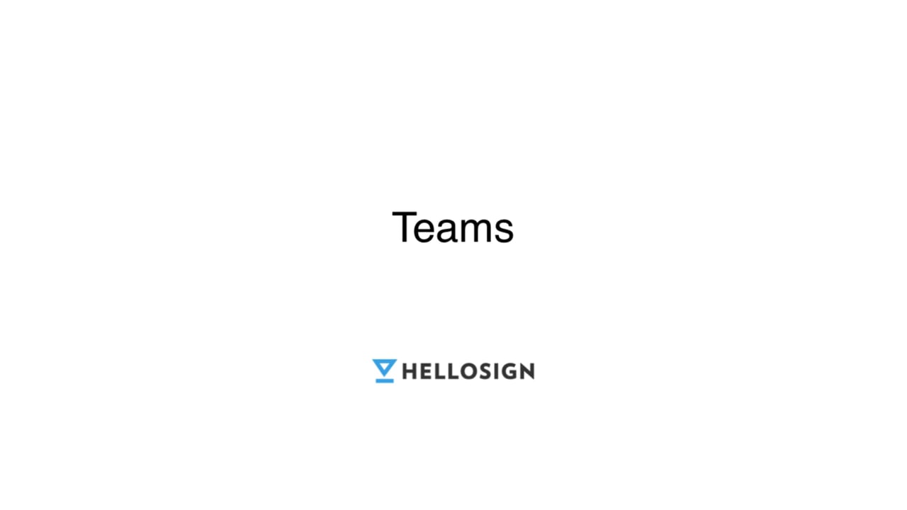 HelloSign Teams on Vimeo