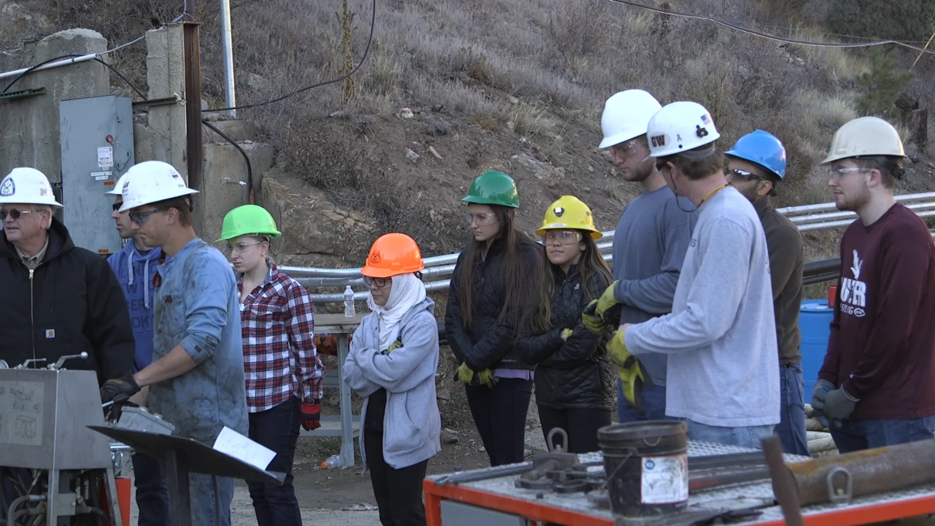 Microrig at the Edgar Mine