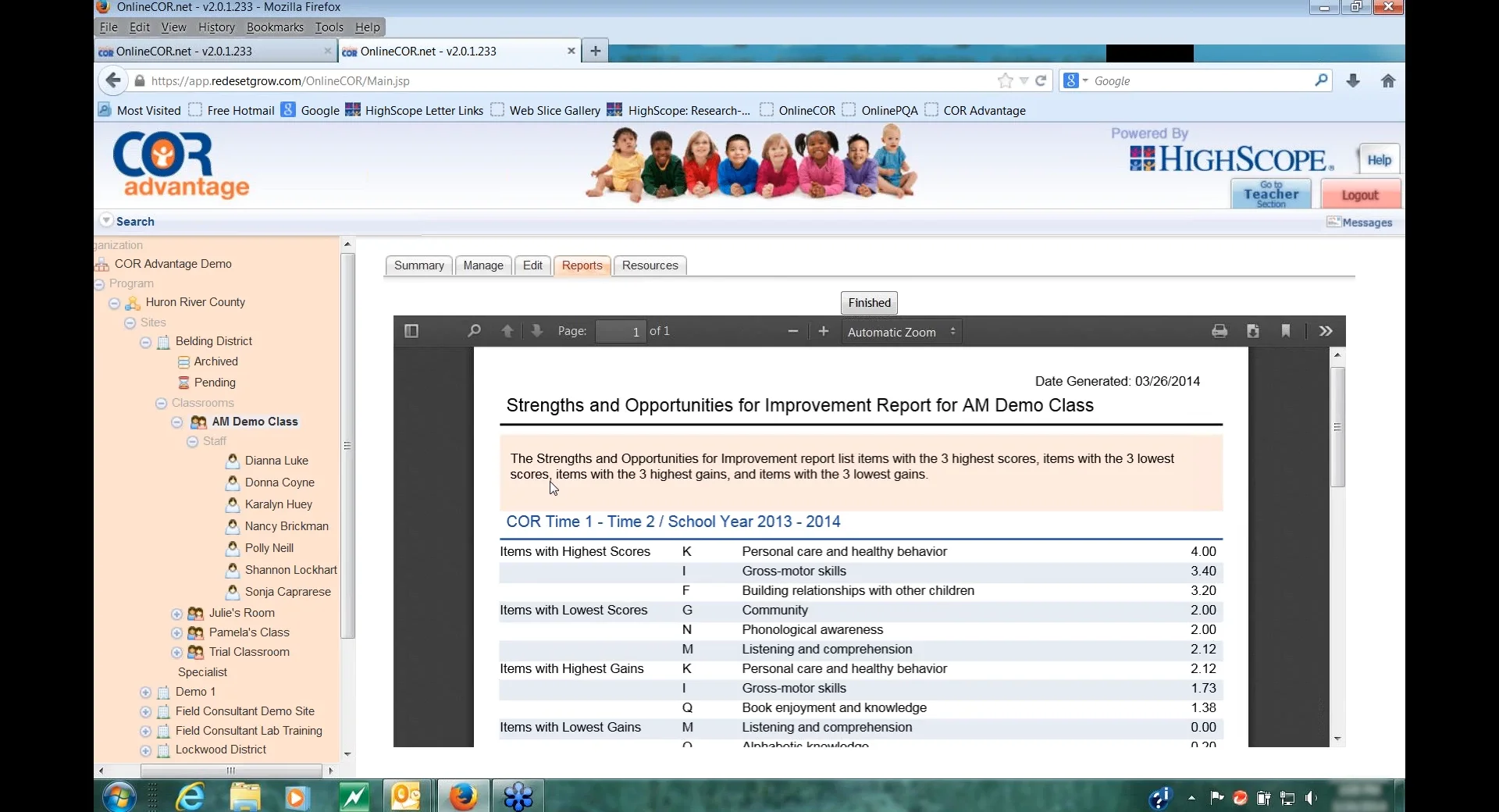 COR Advantage Administrative Reports-HD on Vimeo