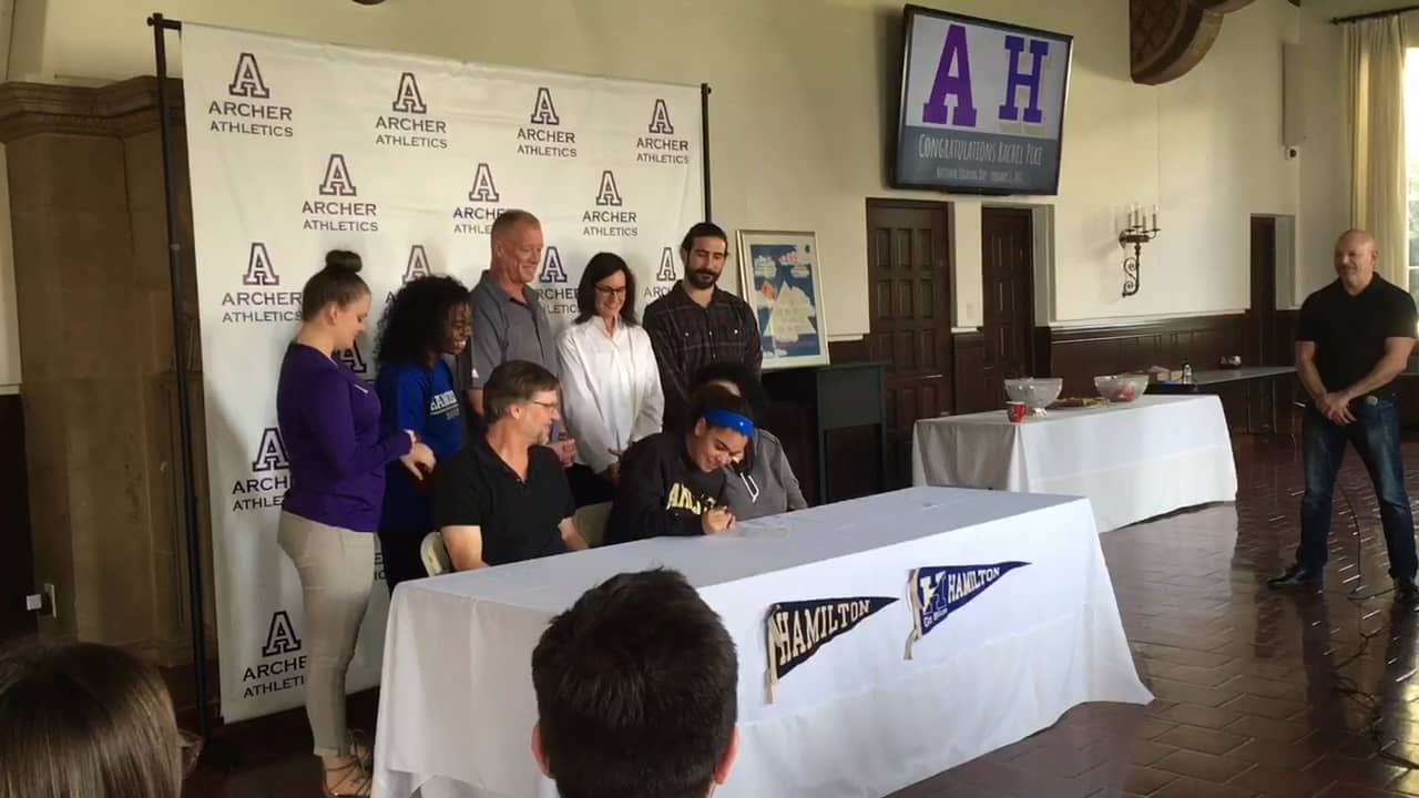 Rachel Pike Signing Letter of Intent on Vimeo