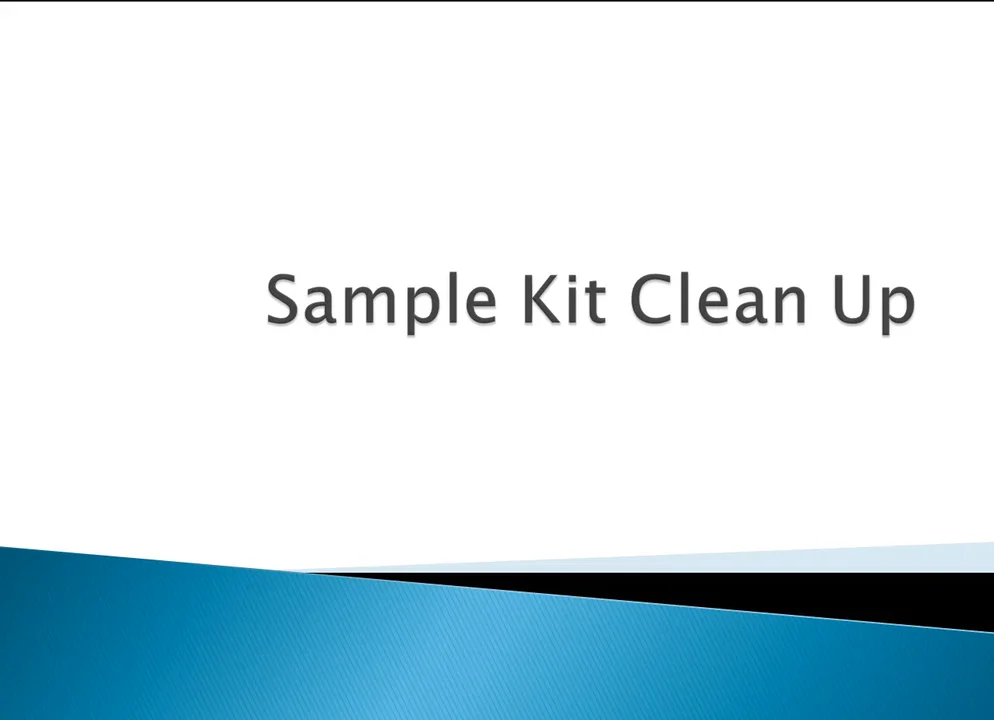 Sample Kit Clean Up on Vimeo