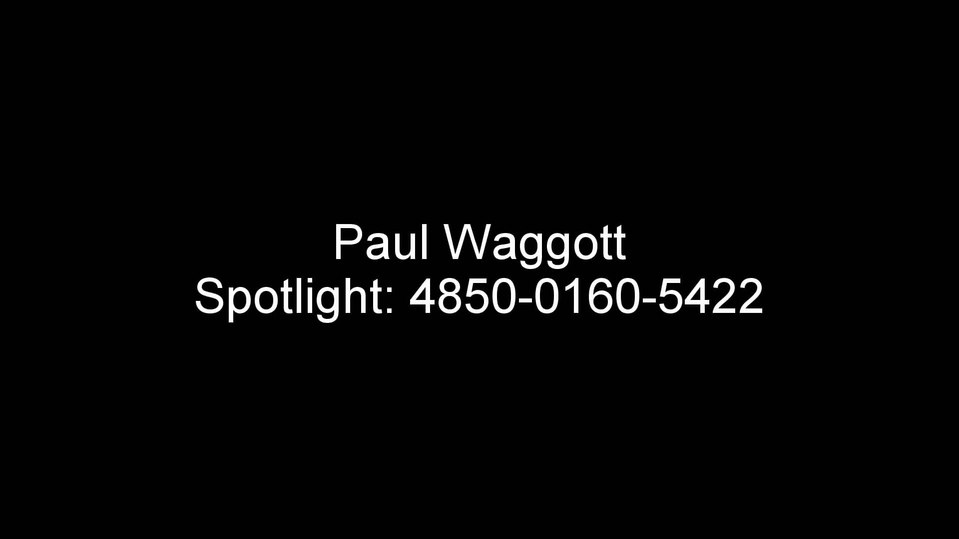 Paul Waggott Showreel (OLD) on Vimeo