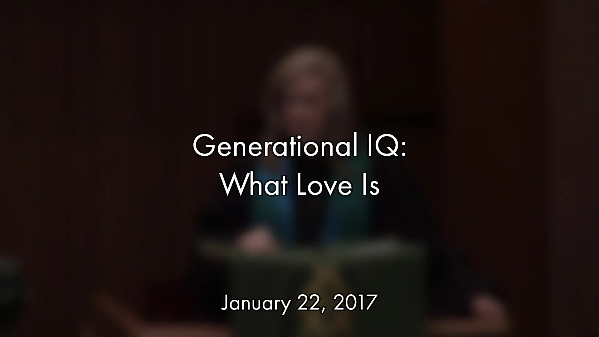 Generational IQ: What Love Is on Vimeo