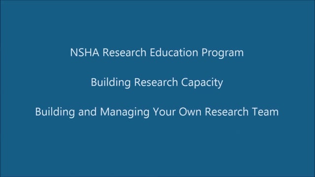 NSHA Research on Vimeo