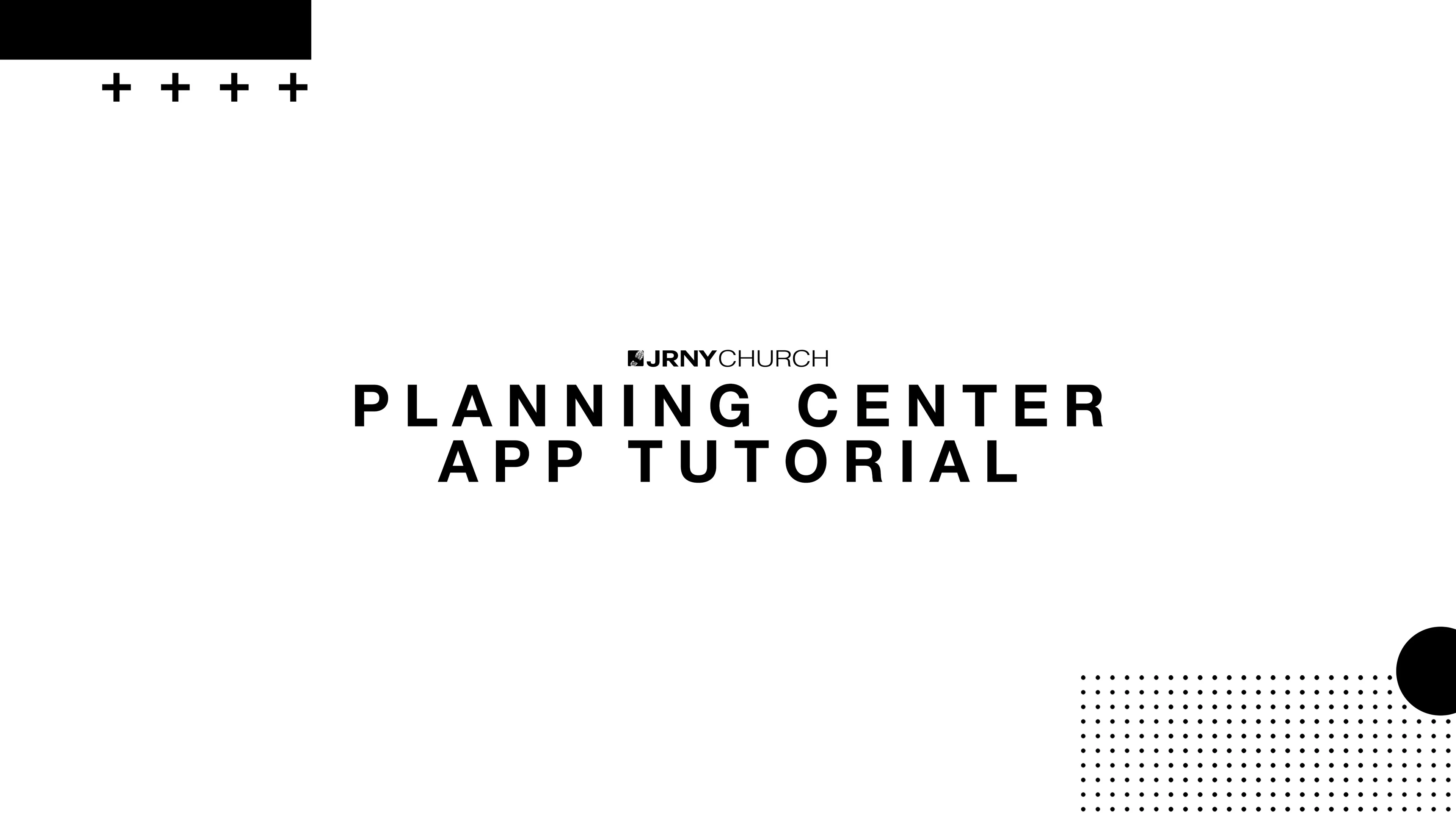 Planning Center App Tutorial on Vimeo