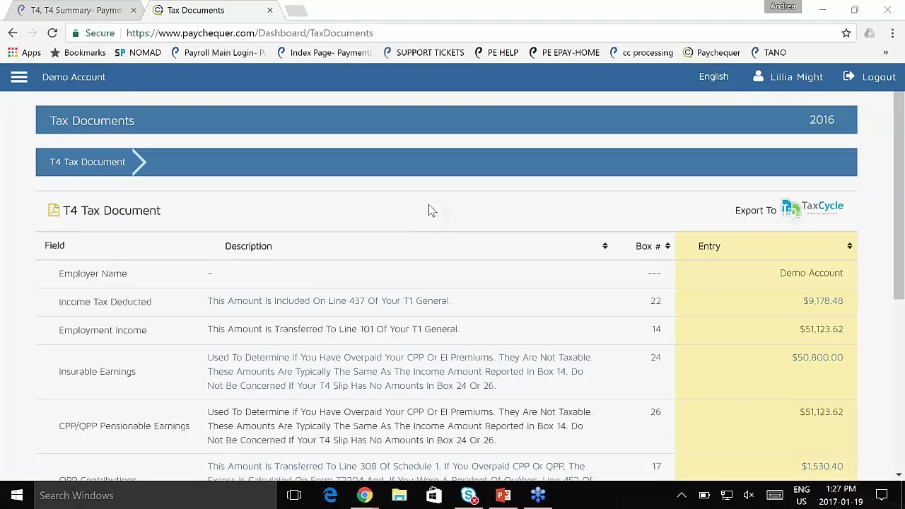 PaymentEvolution Training - Tax Slips in PayChequer on Vimeo