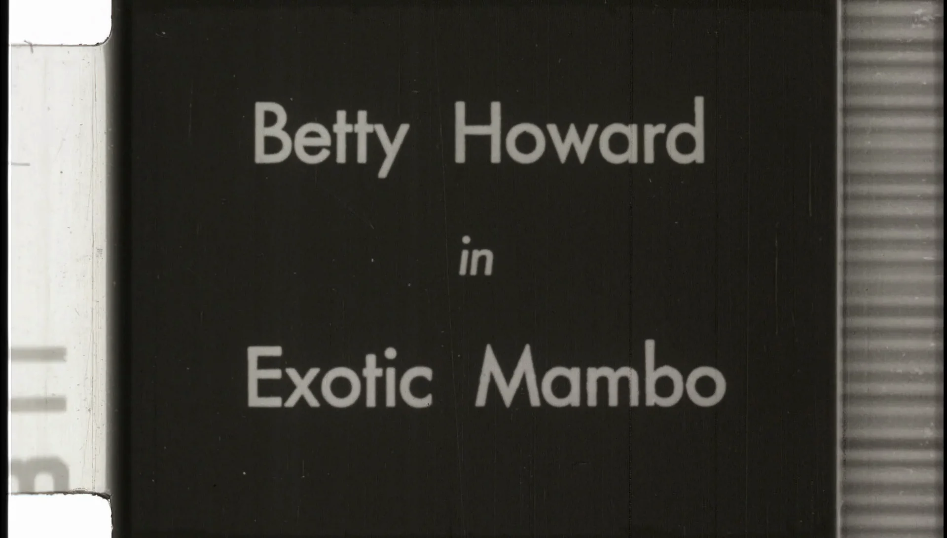 Betty Howard in Exotic Mambo, 1950s