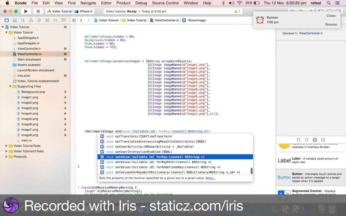 Simple iPhone app with xCode 7.1 on Vimeo