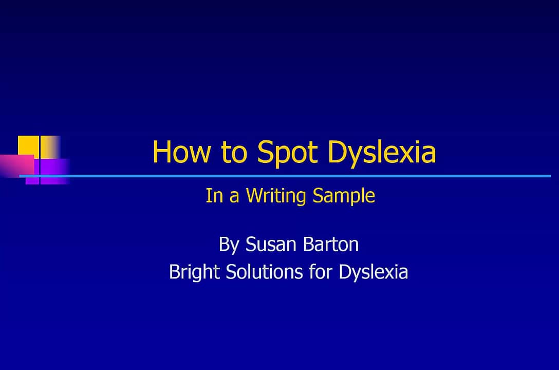 How to Spot Dyslexia in a Writing Sample on Vimeo