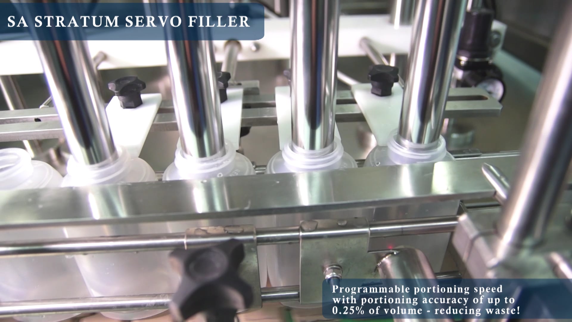 Food Approved Filling and Capping Line on Vimeo