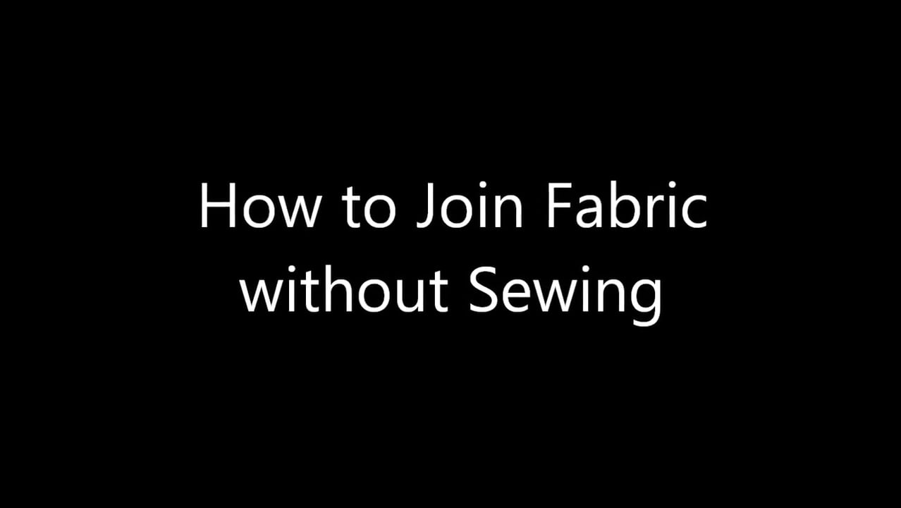 1 Join Fabric No Sew on Vimeo
