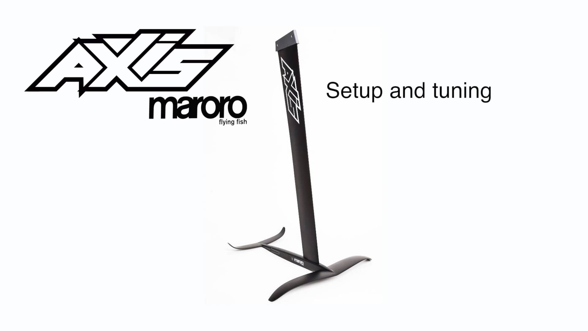 AXIS Maroro (Flying Fish) High Performance Carbon Hydrofoil - Set Up ...