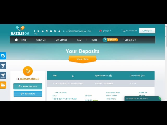 Razzleton New Disposit 234.10$ 14/02/2017 on Vimeo