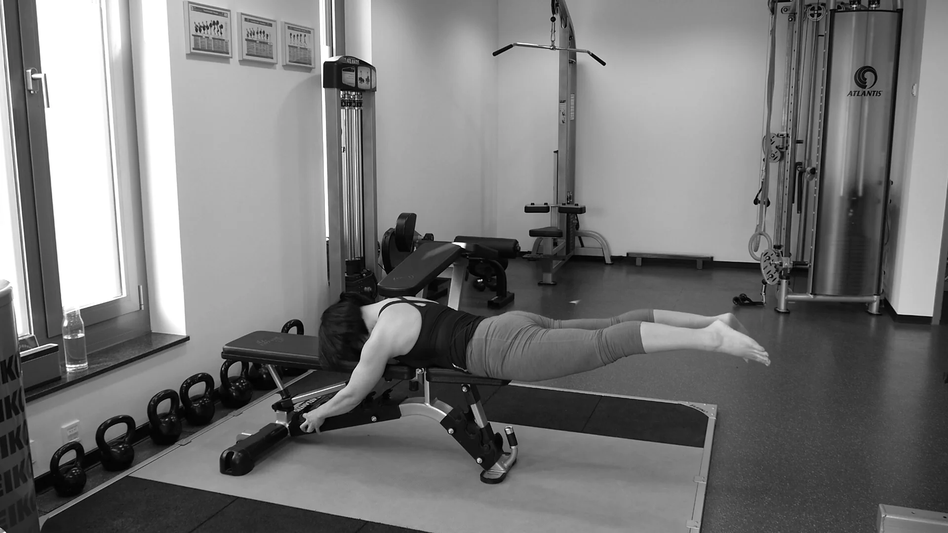 12 Weeks Body Transformation - Face Down Bench 2- Leg Frog Kicks on Vimeo