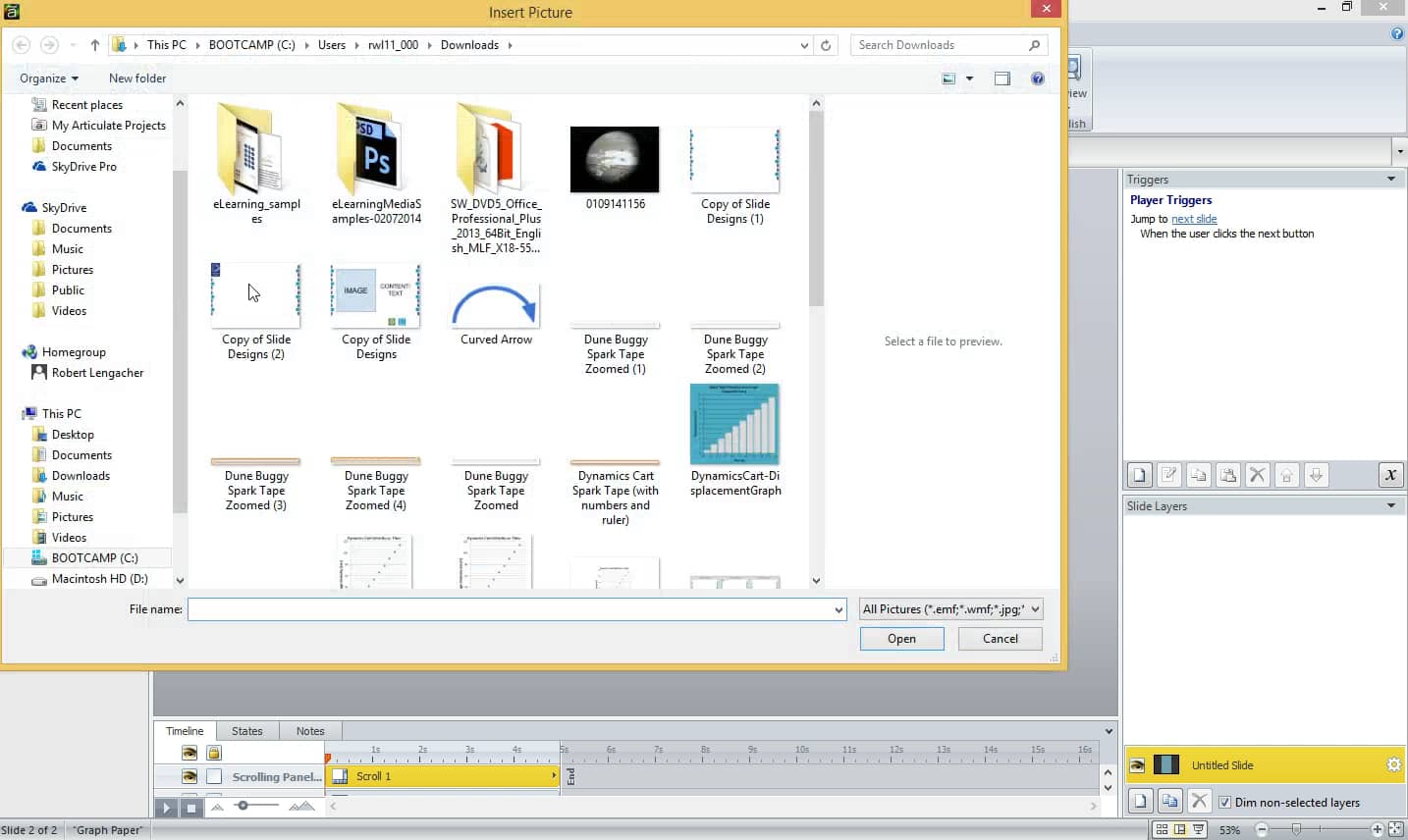 Create a horizontal scrolling panel in Articulate Storyline. on Vimeo