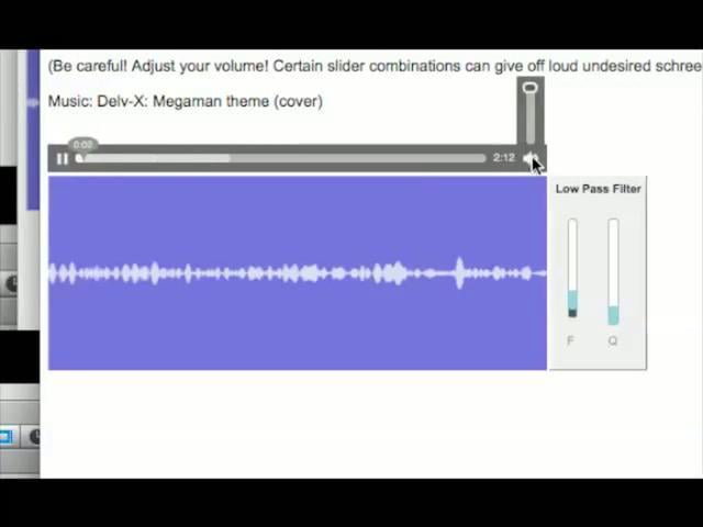 HTML5 Audio with Realtime Javascript Low Pass Filter on Vimeo