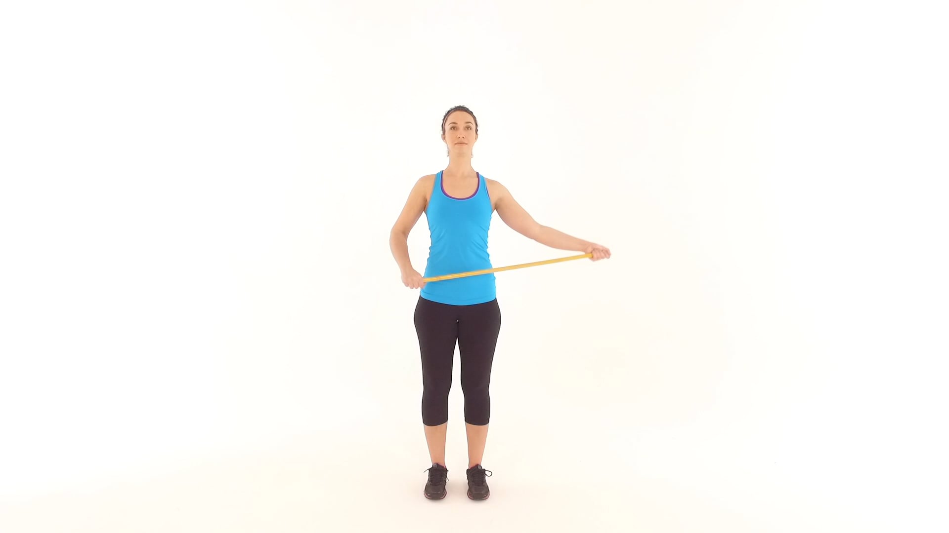 Standing Shoulder Abduction with Dowel on Vimeo